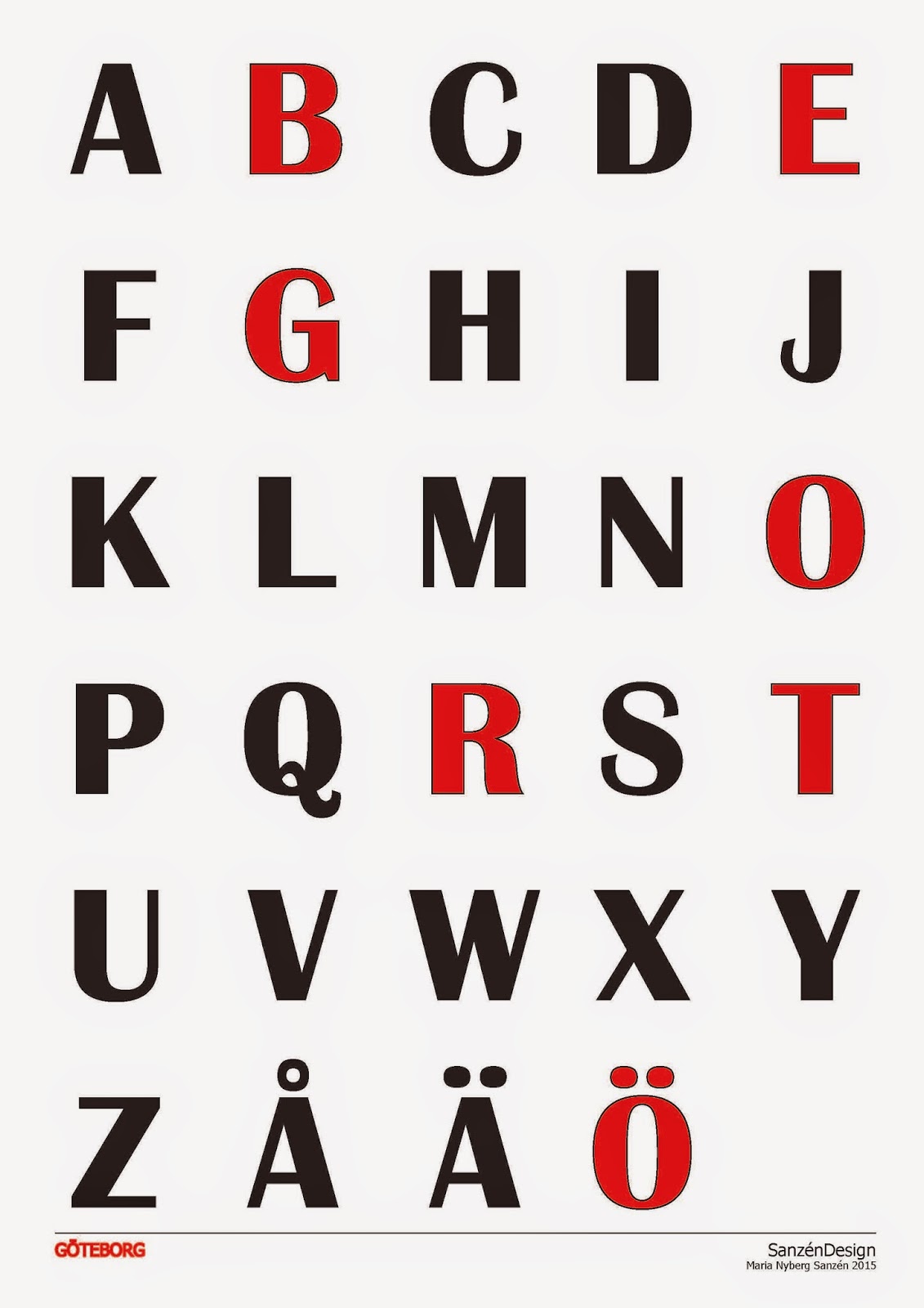 365 kreativa idéer: ABC-affisch med ord